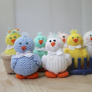 Loom Knitting PATTERNS Tiny Chicks Amigurumi Toys | Loom Knit Toy ...