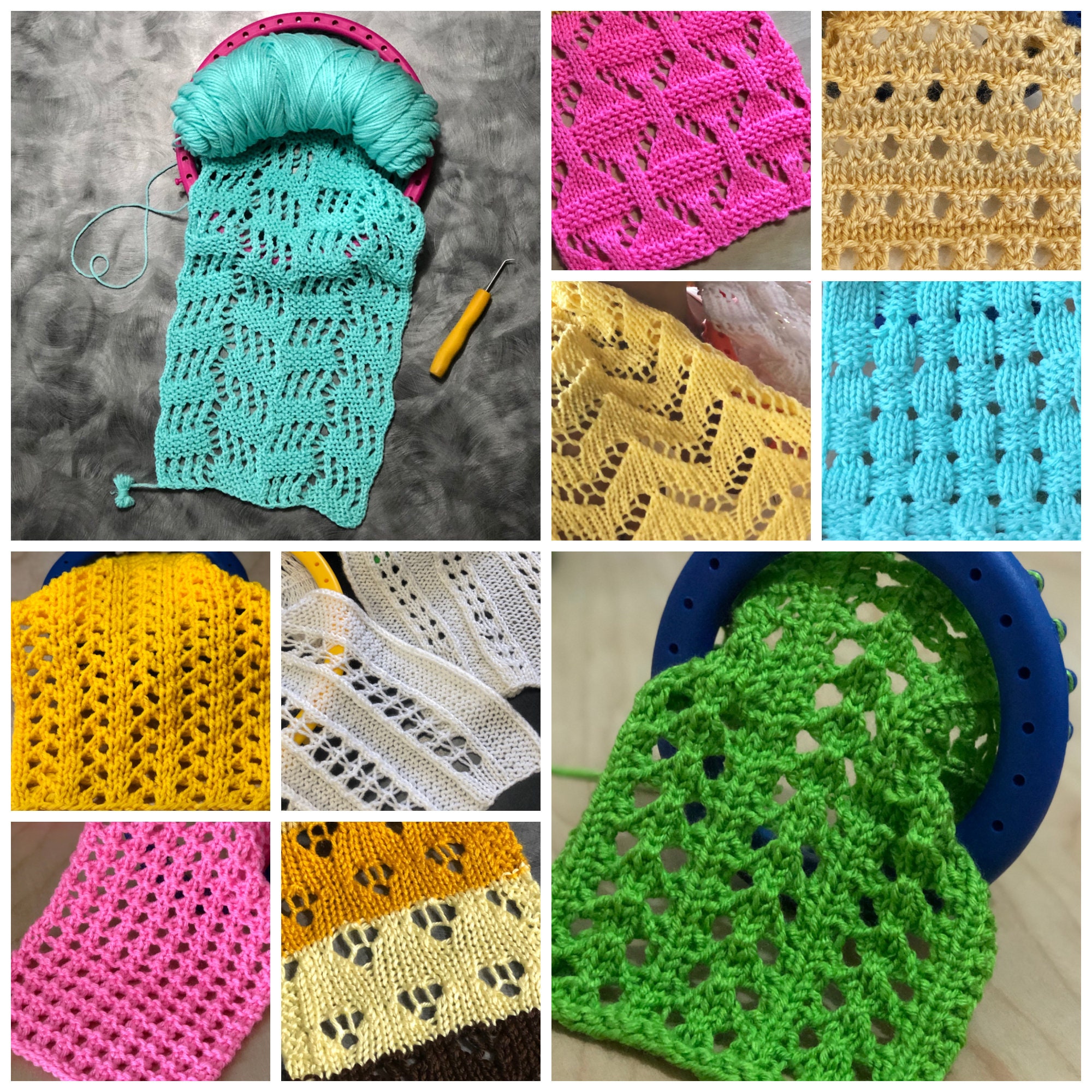 Lacy Interrupted V Stitch Pattern