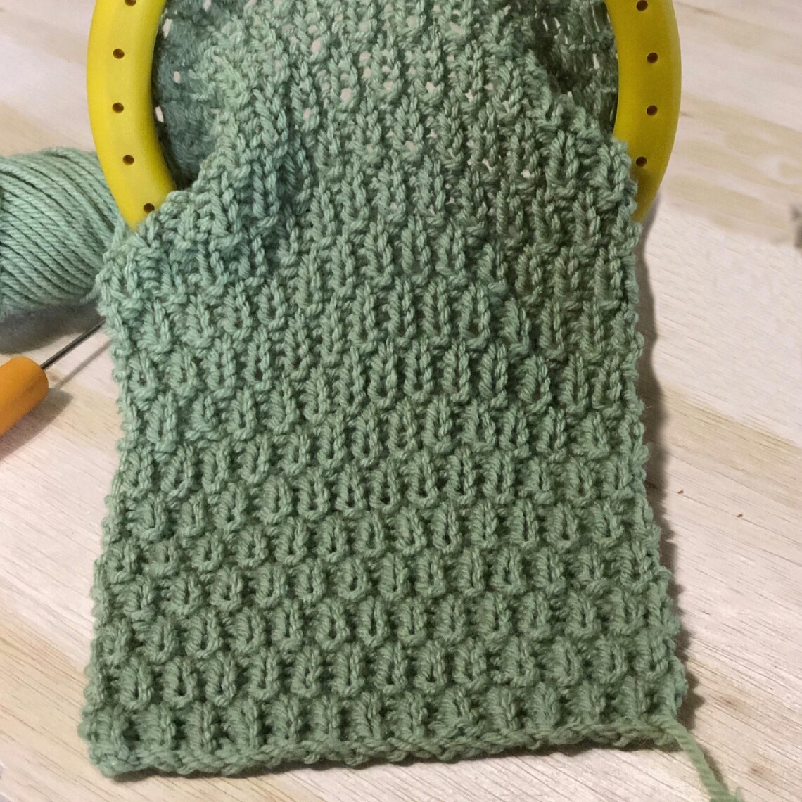 Loom Knitting STITCH PATTERN : Granite | Flat and in the Round | by ...