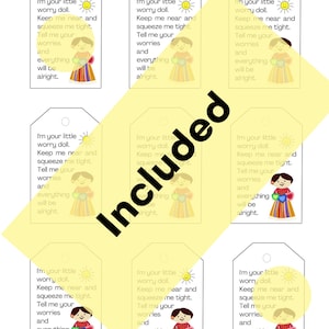 Worry Doll Poem Project Cards & Tags Only - No Pattern | 2 Sizes ...