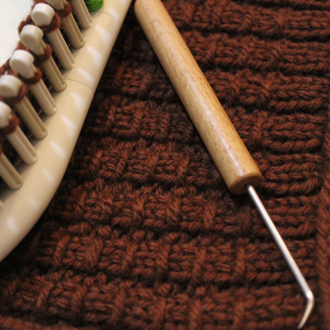 Loom Knit Stitch Pattern the Bamboo Stitch With Video Tutorial Beginner ...