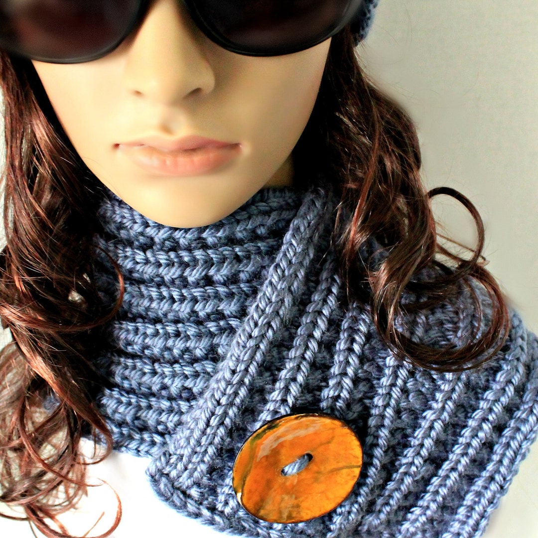 Loom Knit Hat & Scarf PATTERNS Farrow Rib Stitch Set With Step - Etsy