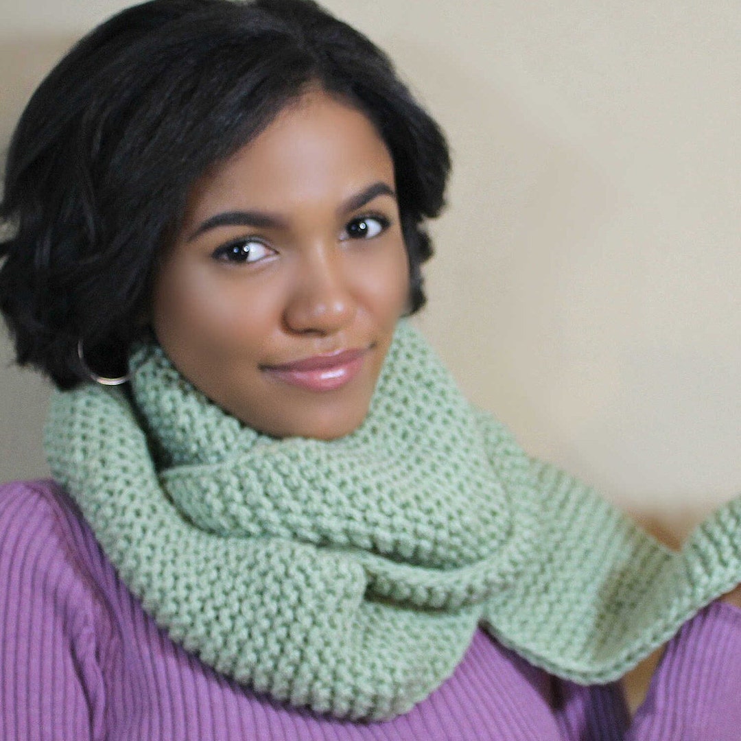 Loom Knit PATTERNS Scarf Beginner Easy With Step by Step Video Tutorial ...
