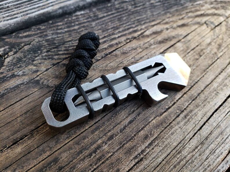 Mini Pry Bar Bottle Opener Keychain Stainless Steel EDC Tool | Etsy