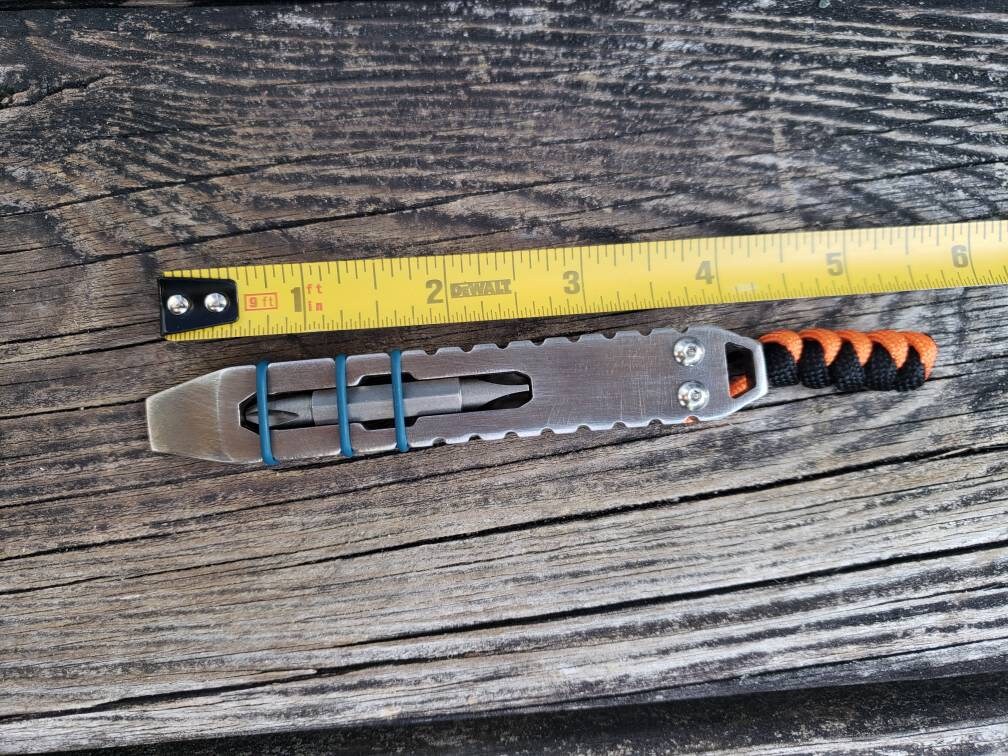 Pry Bar Multitool Stainless Steel EDC Pocket Clip Tool | Etsy