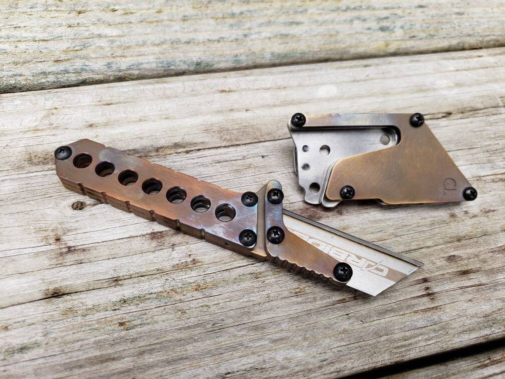 Utility Knife Fixed Blade Razor Unique Custom Stainless Steel | Etsy