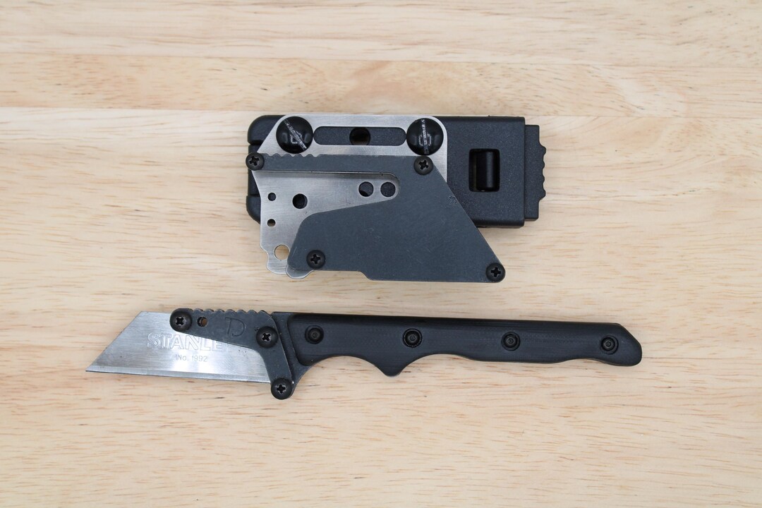 TD Tools G10 Slim Fixed Utility Knife Double Black - Etsy