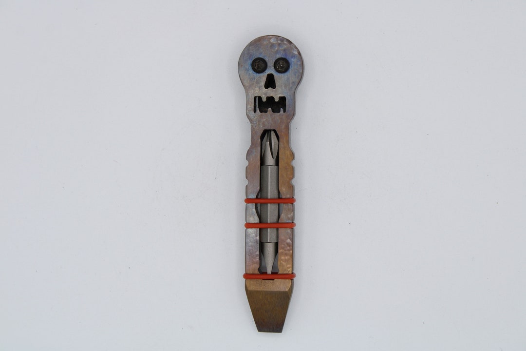 Teale Designs Tools Stainless Skull Pry Hammer Flamed - Etsy