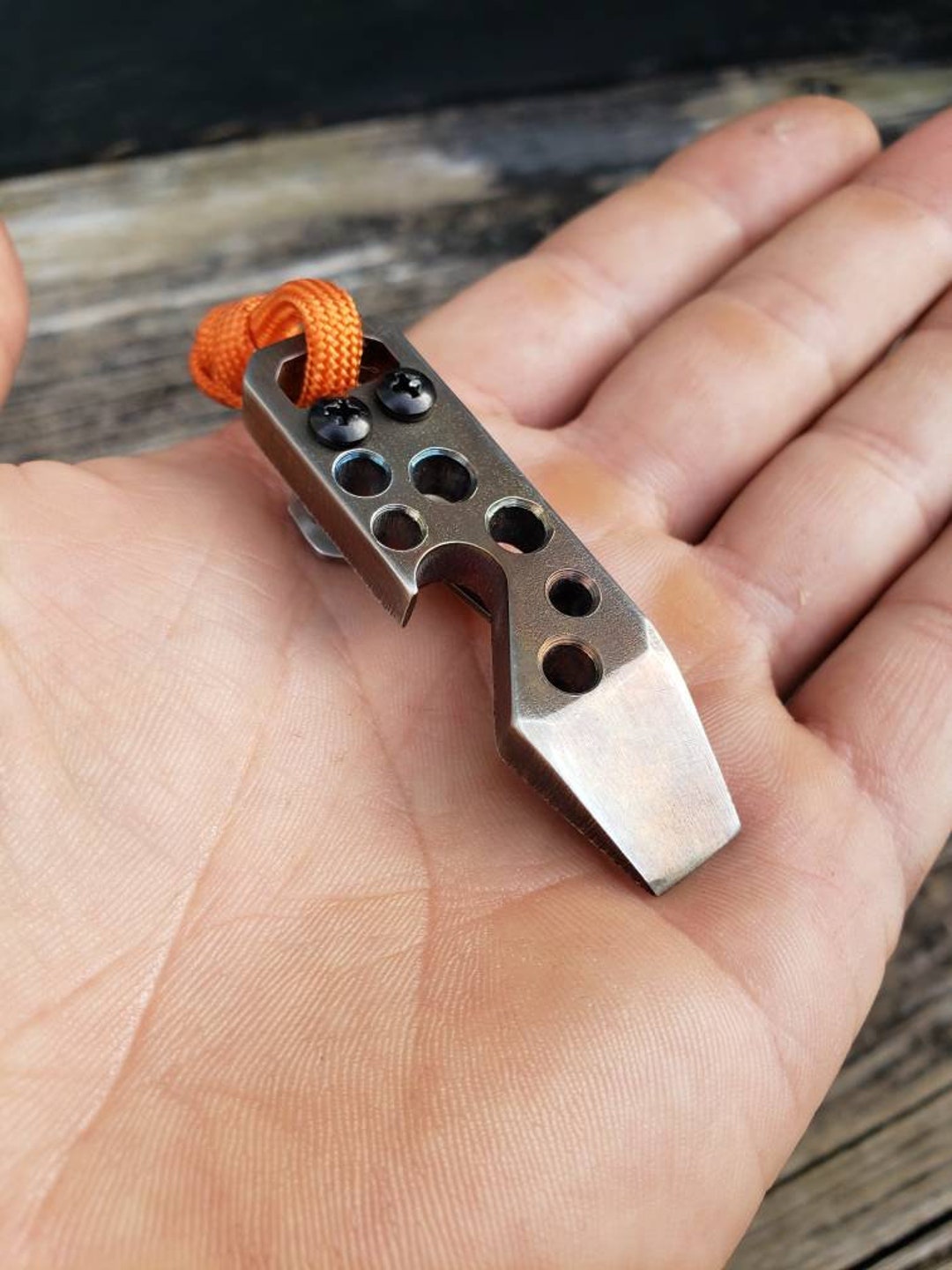 Mini Pry Bar Bottle Opener Keychain Pocket Clip Stainless Steel EDC ...