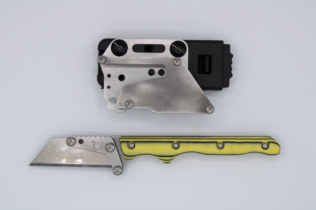 TD Tools Slim Fixed Utility Knife Yellow Black Contour G10 - Etsy