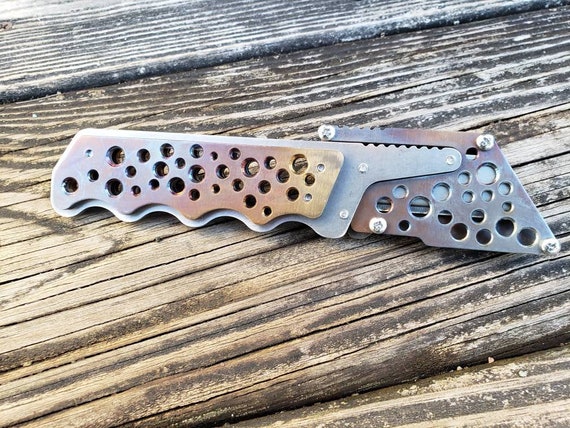 Utility Knife Fixed Blade Razor Unique Custom Stainless Steel | Etsy ...