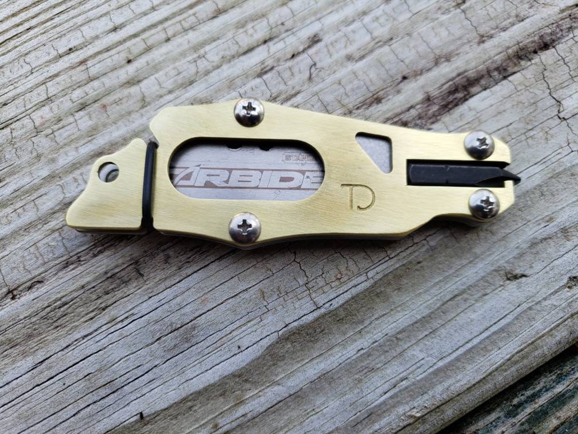 Driver Utility Spare Razor Blade Holder Combo Storage Pocket | Etsy