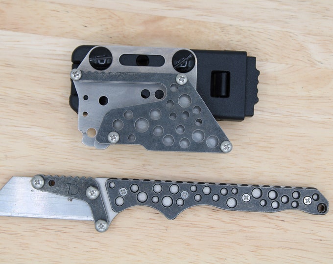 TD Tools Slim Fixed Utility Knife Random Tumbled Black Oxide ...