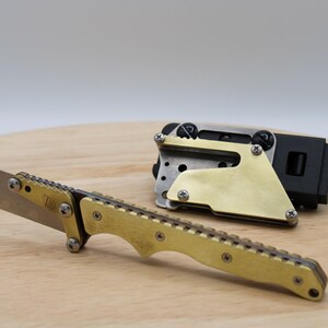 TD Tools Slim Fixed Utility Knife Brass Flamed - Etsy