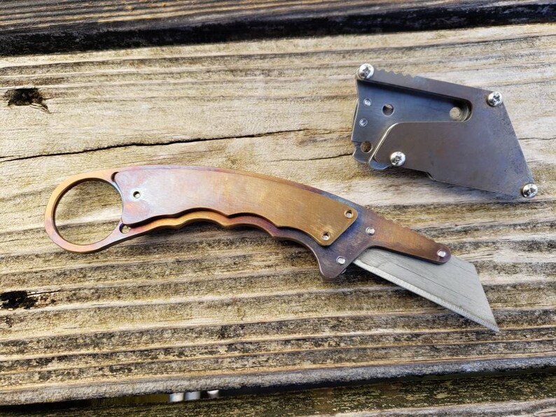 Karambit Utility Knife Fixed Blade Razor Unique Custom - Etsy