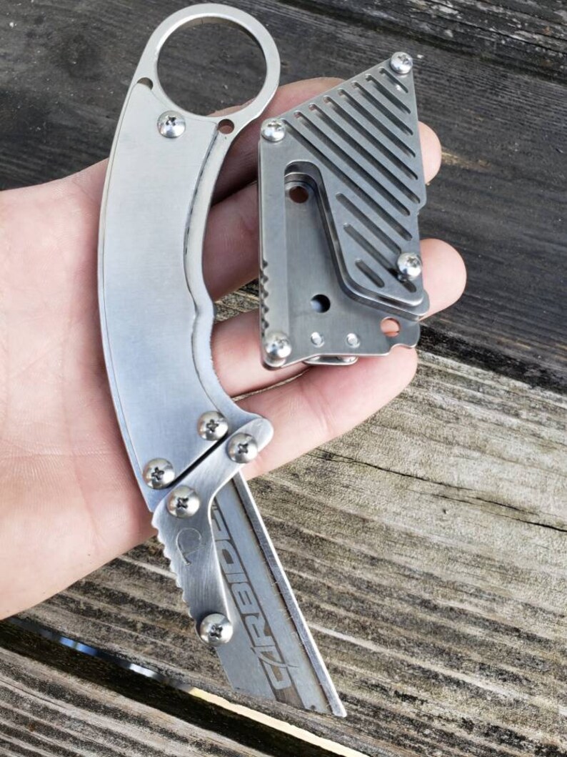 Karambit Utility Knife Fixed Blade Razor Unique Custom - Etsy