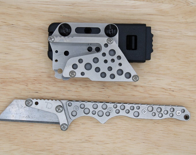 TD Tools Reverse Grip Style Angled Craft Utility Knife Flamed Blue ...