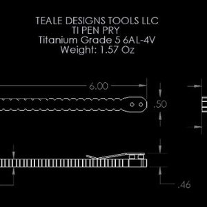 TD Pen Ti Pry Titanium Tactical Flathead Prybar Breacher Flamed - Etsy