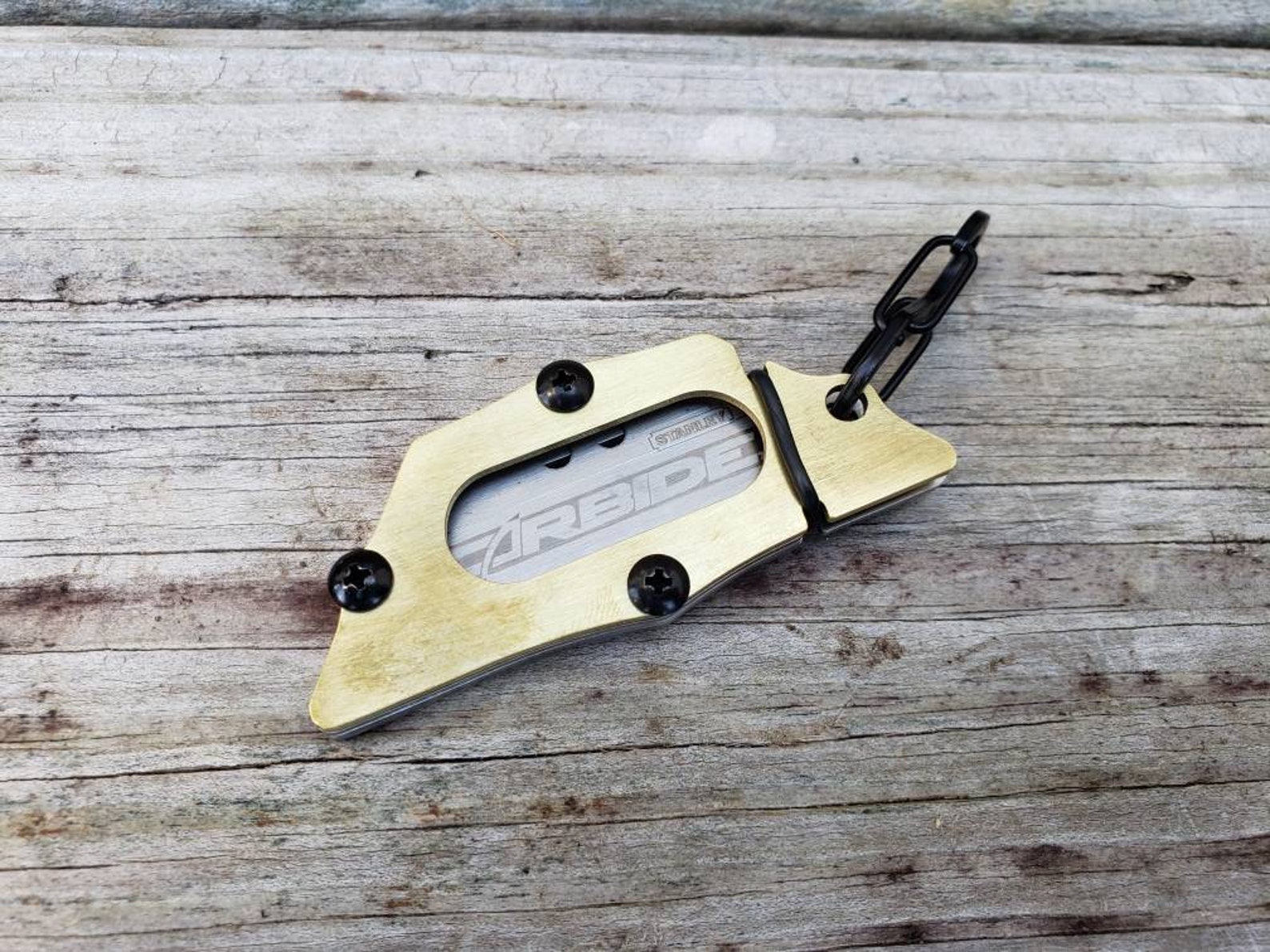 Utility Spare Razor Blade Holder Storage Pocket Keychain EDC - Etsy UK
