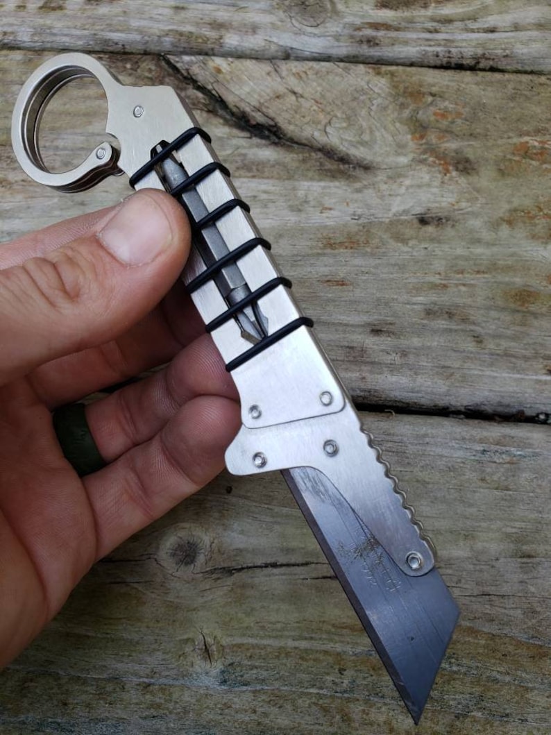 Karambit Utility Knife Fixed Blade Razor Unique Custom - Etsy