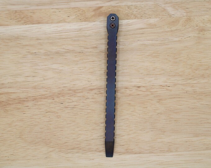 TD Pen Ti Pry Titanium Tactical Flathead Prybar Breacher Blasted Flamed ...