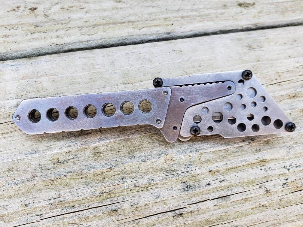 Utility Knife Fixed Blade Razor Unique Custom Stainless Steel | Etsy