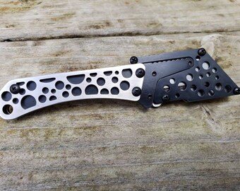 Utility Knife Fixed Blade Razor Unique Custom Black Oxide - Etsy