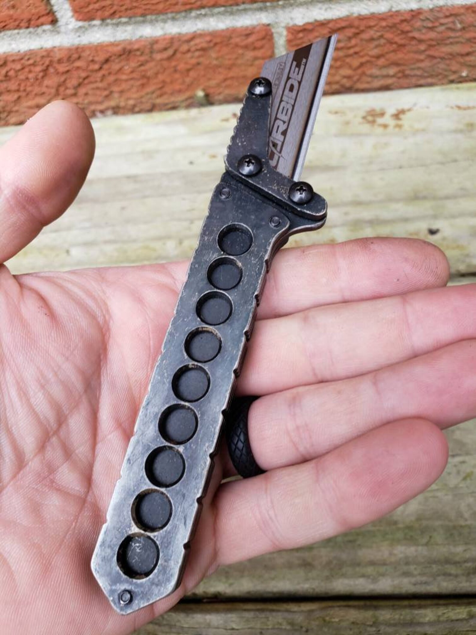 Utility Knife Fixed Blade Razor Unique Custom Stainless Steel - Etsy