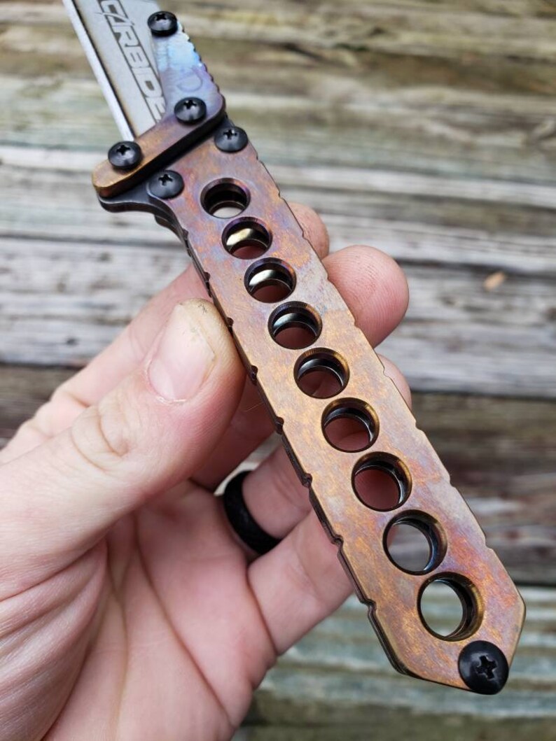 Utility Knife Black Oxide Fixed Blade Razor Unique Custom - Etsy