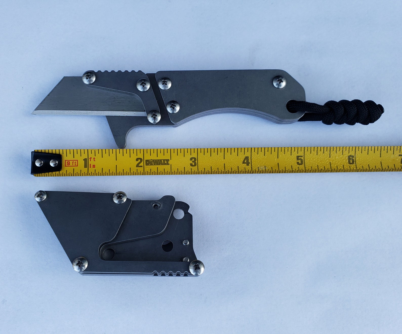 Utility Knife Fixed Blade Razor Unique Custom Stainless Steel - Etsy