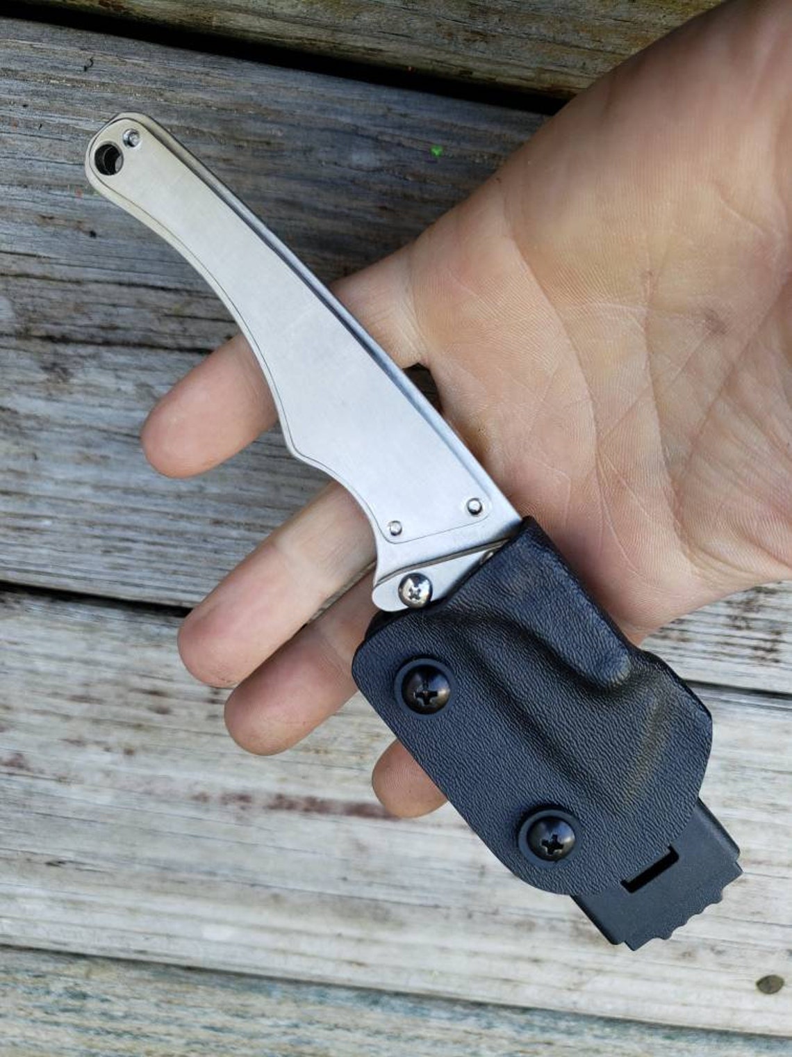 Utility Knife Fixed Blade Razor Unique Custom Stainless Steel | Etsy