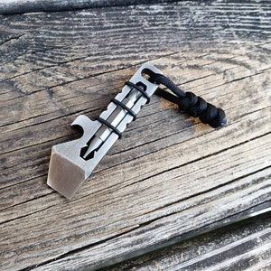Mini Pry Bar Bottle Opener Keychain Stainless Steel EDC Tool Every Day ...