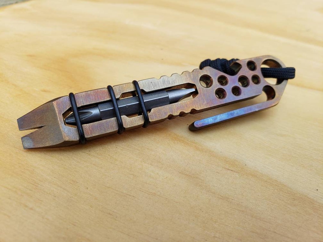 Mini Pry Bar Bottle Opener Keychain Multitool Stainless Steel EDC ...