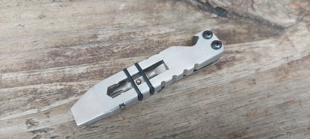 Mini Double Pry Bar Multitool Stainless Steel EDC Pocket Clip Tool ...