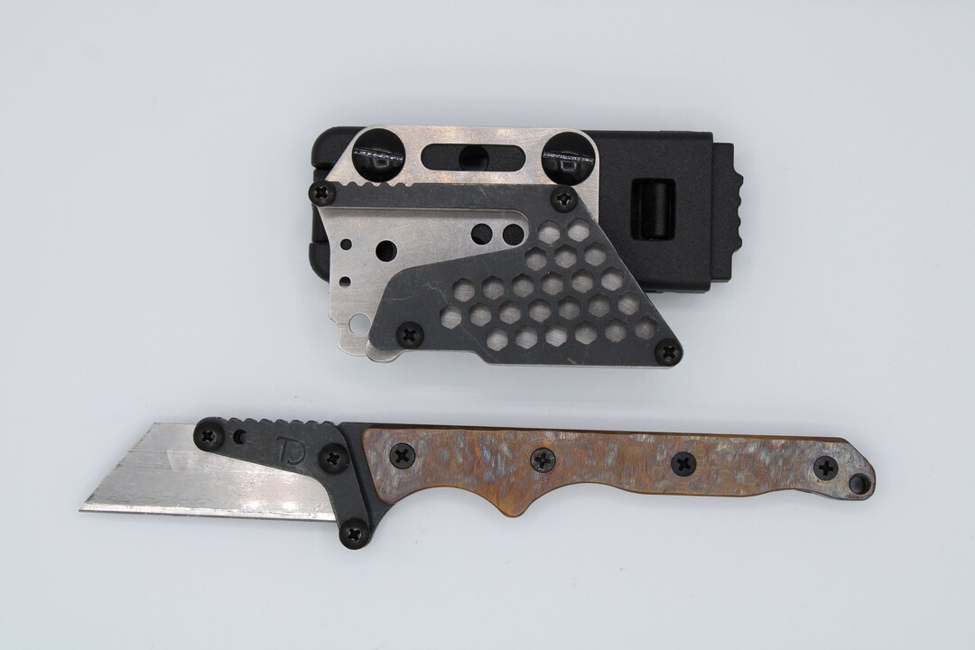 TD Tools Slim Fixed Utility Knife Ground Flamed Black Oxide - Etsy