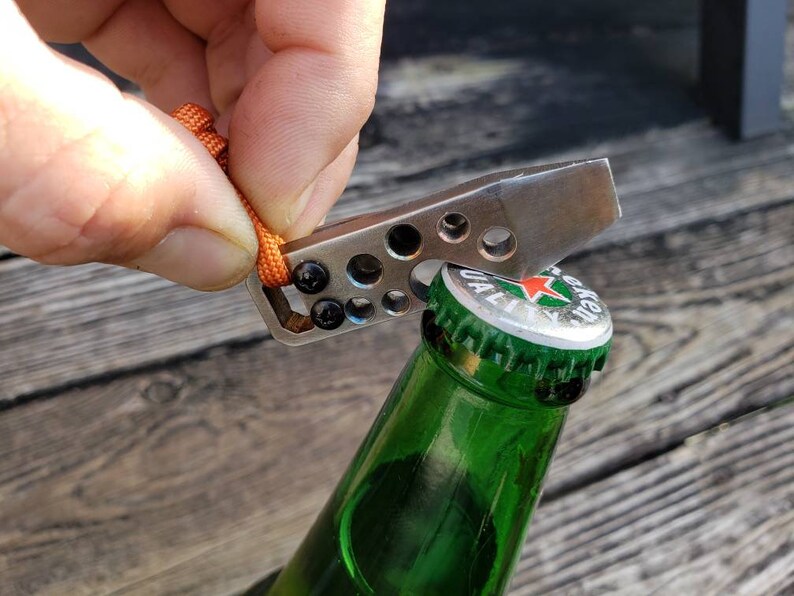 Mini Pry Bar Bottle Opener Keychain Pocket Clip Stainless - Etsy