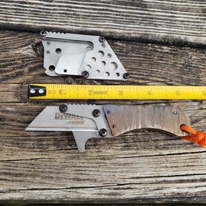 Small Curve Striped - Utility Knife Fixed Blade Razor Unique Custom ...