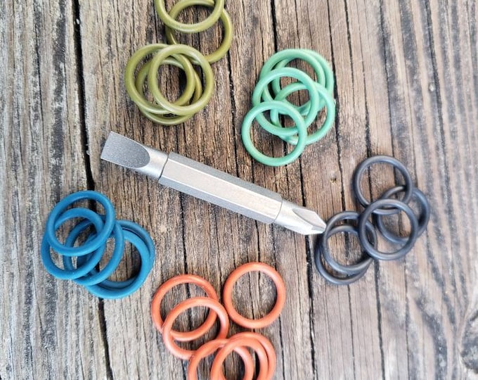 Band and Bit Bundle (36) Thirty Six Replacement Pry Bar O Ring Bands ...