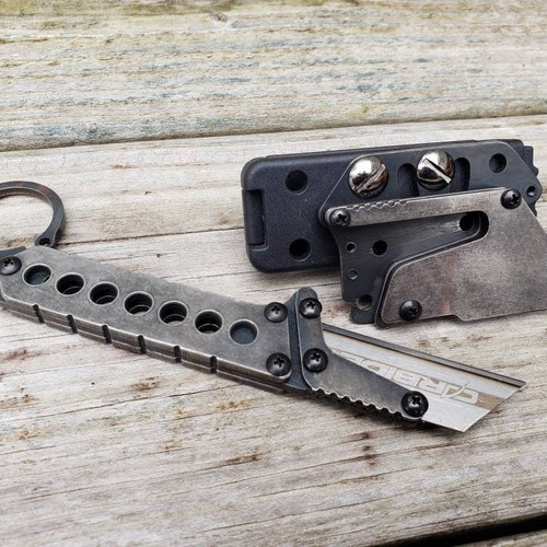 Karambit Utility Knife Fixed Blade Razor Unique Custom - Etsy
