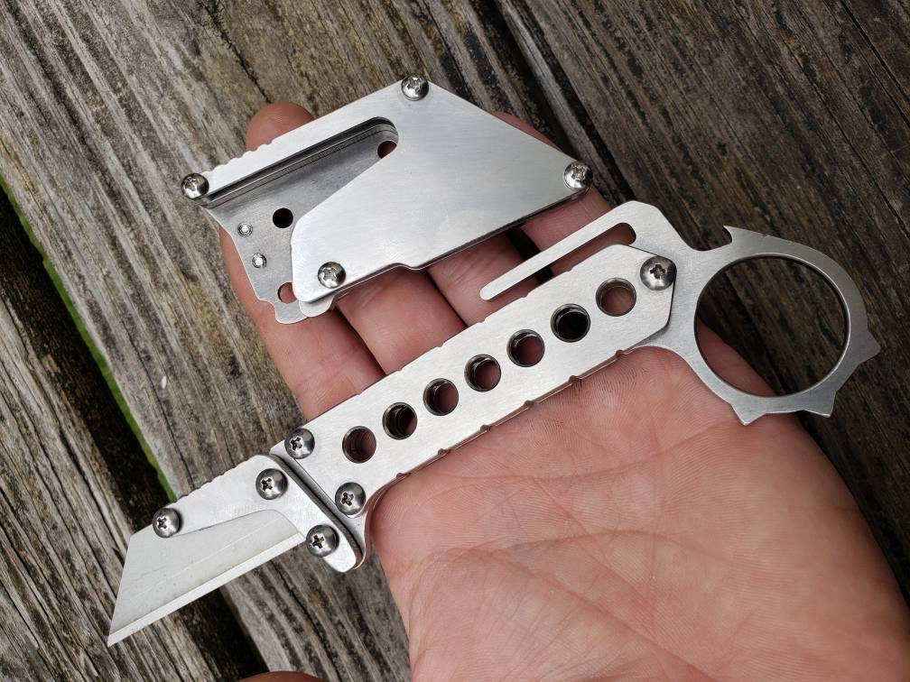 Karambit Utility Knife Fixed Blade Razor Unique Custom - Etsy
