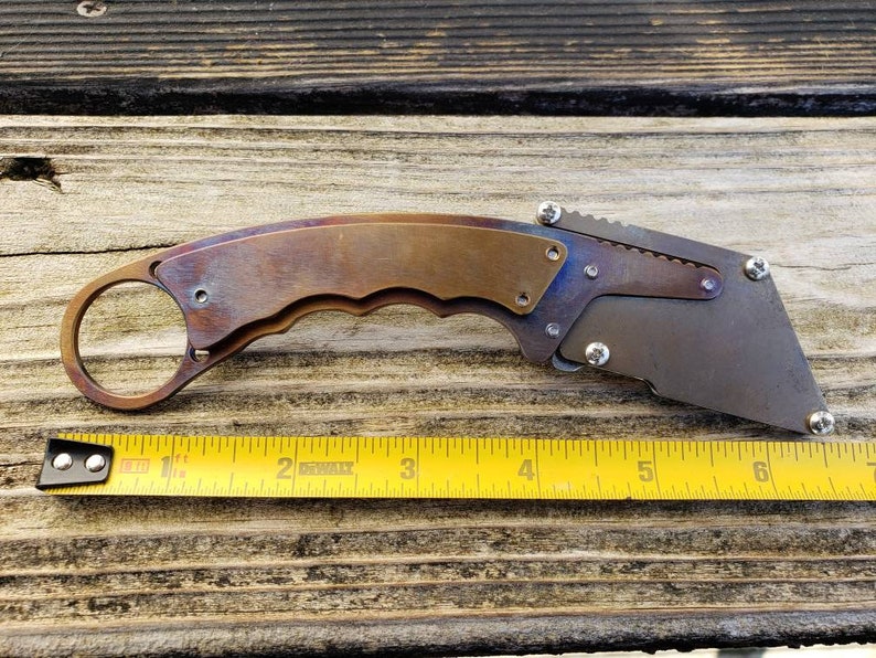 Karambit Utility Knife Fixed Blade Razor Unique Custom - Etsy