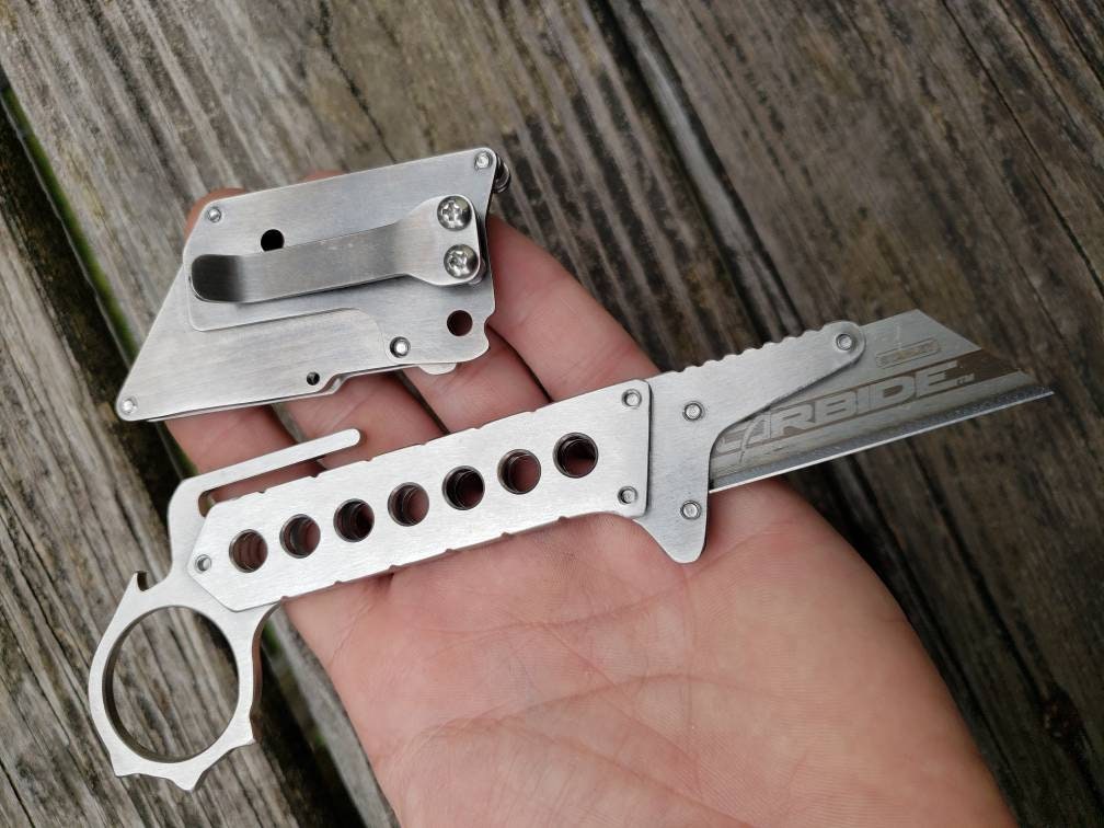 Karambit Utility Knife Fixed Blade Razor Unique Custom - Etsy