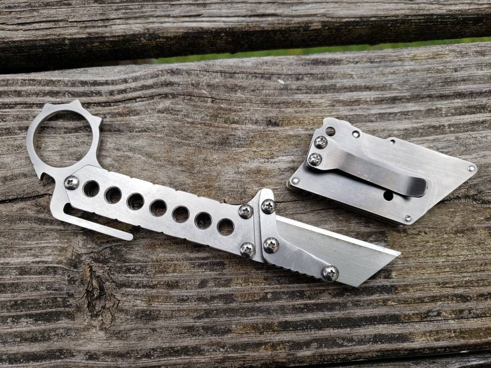 Karambit Utility Knife Fixed Blade Razor Unique Custom - Etsy