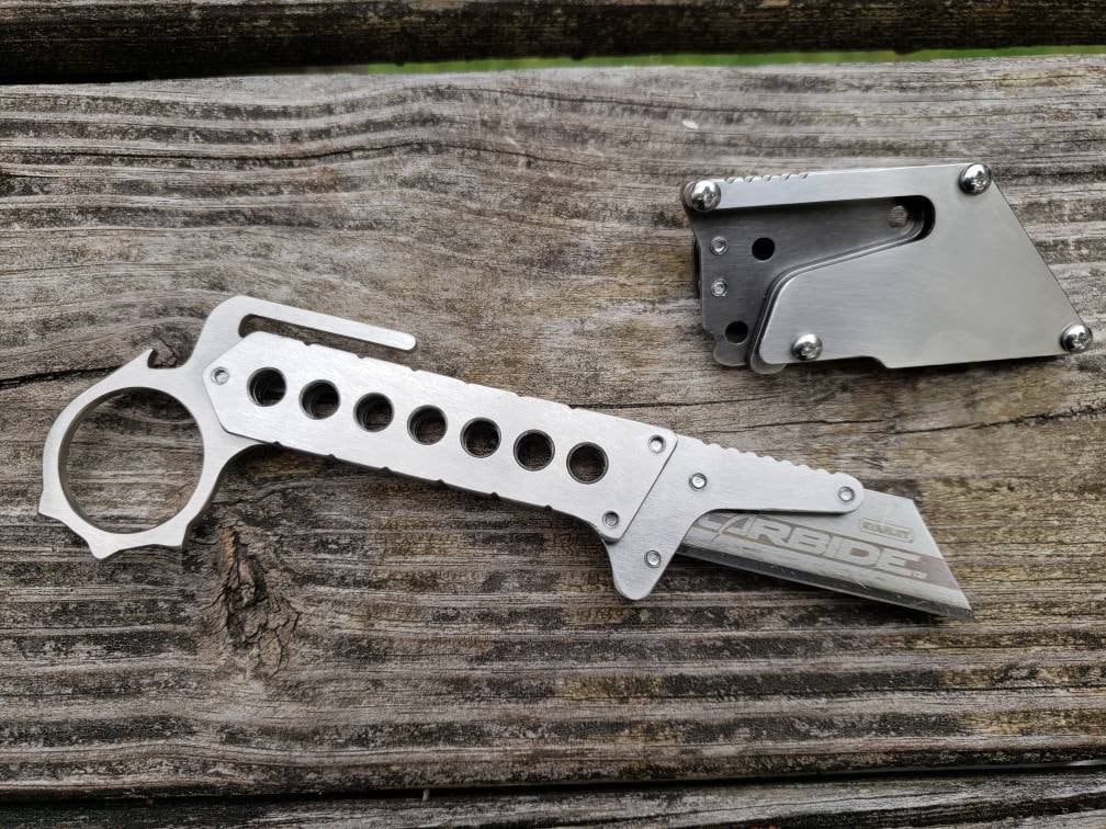Karambit Utility Knife Fixed Blade Razor Unique Custom - Etsy