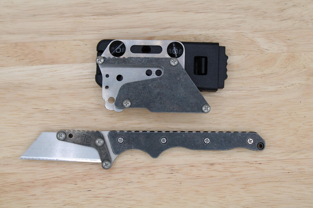TD Tools Slim Fixed Utility Knife Tumbled Black Oxide Blasted - Etsy