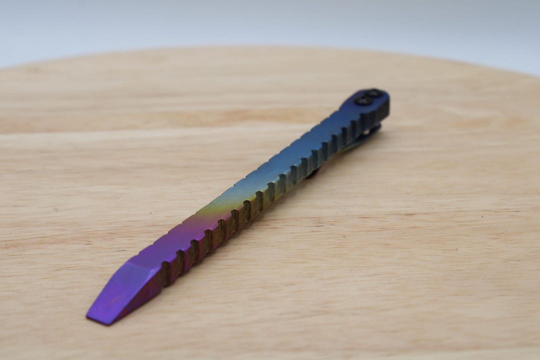 TD Pen Ti Pry Titanium Tactical Flathead Prybar Breacher Rainbows - Etsy