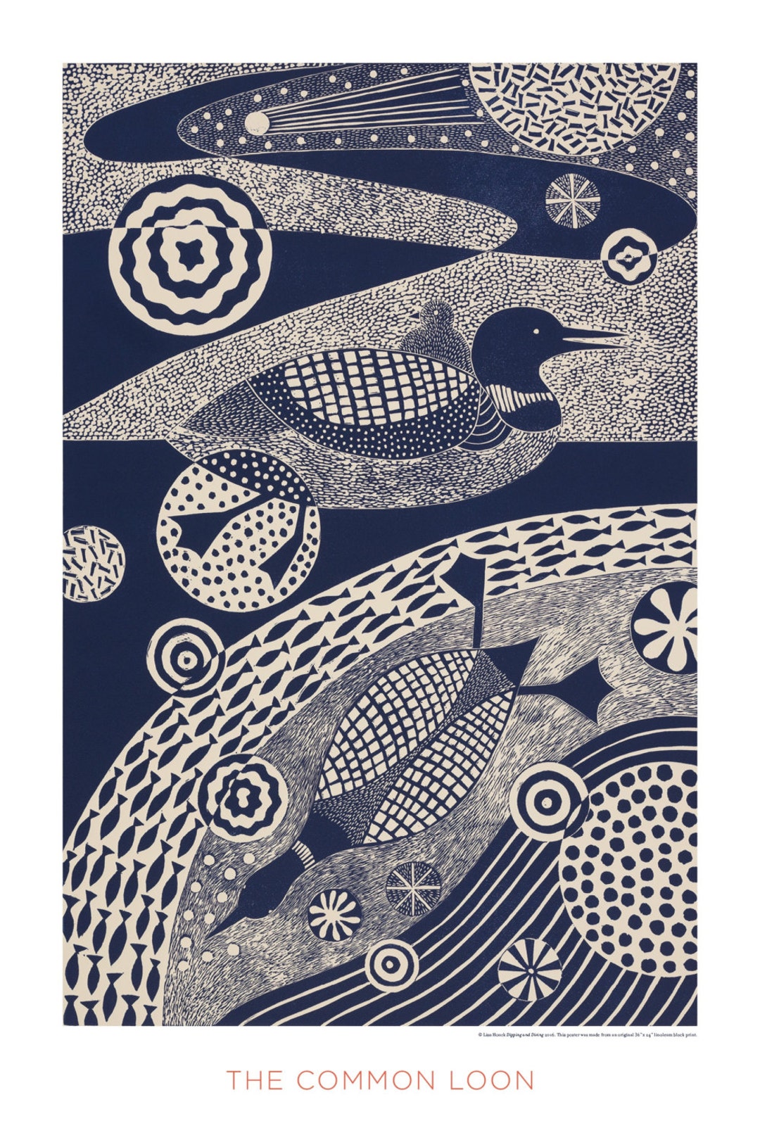 Dipping and Diving Loon Poster - Etsy