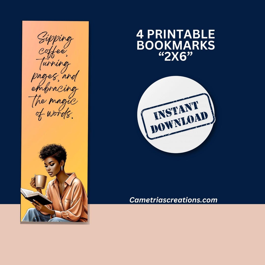 Printable African American Bookmarks | Inspirational Digital Bookmarks ...