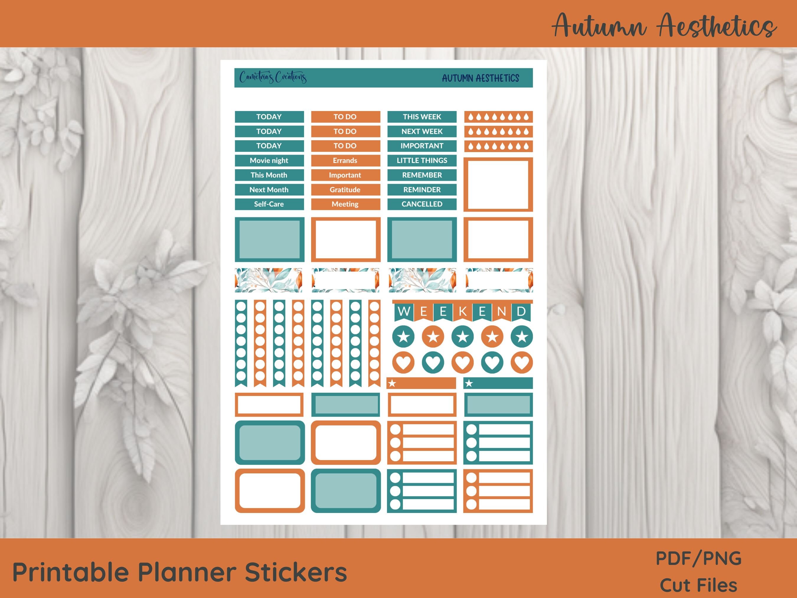 Printable Planner Stickers Printable Sticker Kit Weekly Stickers Kit ...