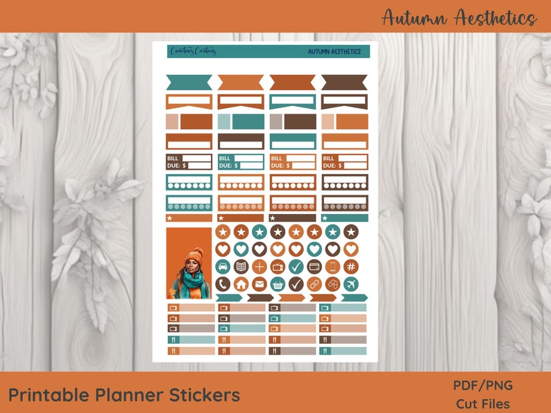 Printable Planner Stickers Printable Sticker Kit Weekly Stickers Kit ...